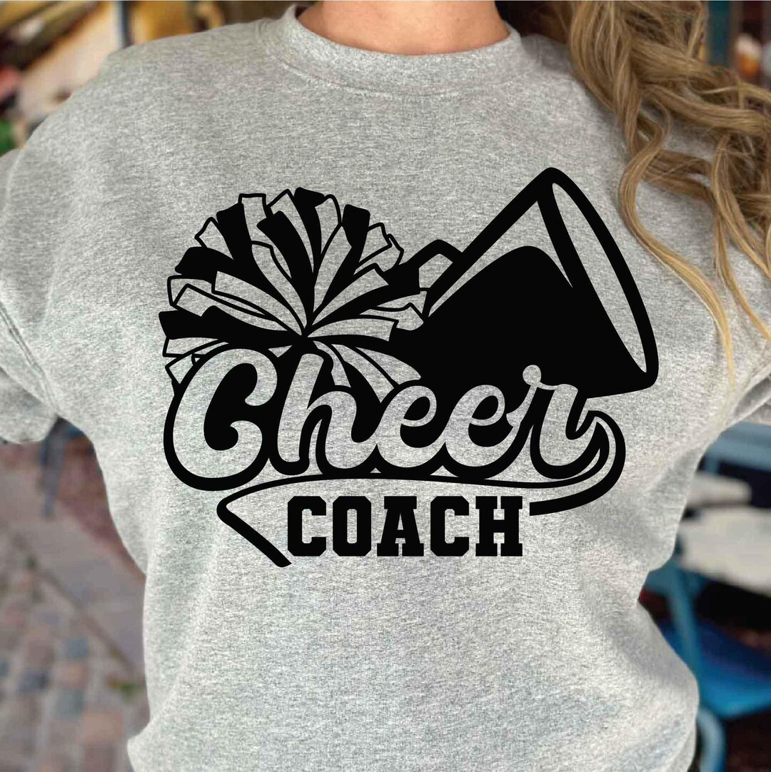 Cheer Coach SVG: Pom Pom & Megaphone Clipart (digital Download) - Etsy