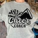 Cheer Coach SVG: Pom Pom & Megaphone Clipart (digital Download) - Etsy