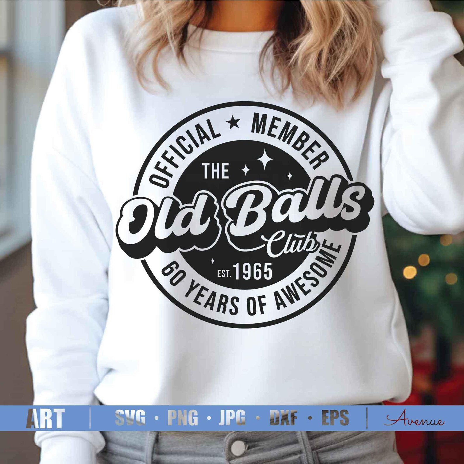 60th Birthday SVG PNG: Old Balls Club Est 1965 (digital Download) - Etsy