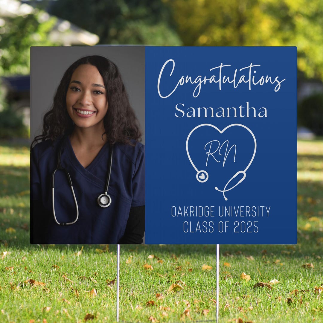 Nurse Graduation Sign, 2025 Grad Sign, Nurse Graduation Welcome Sign ...
