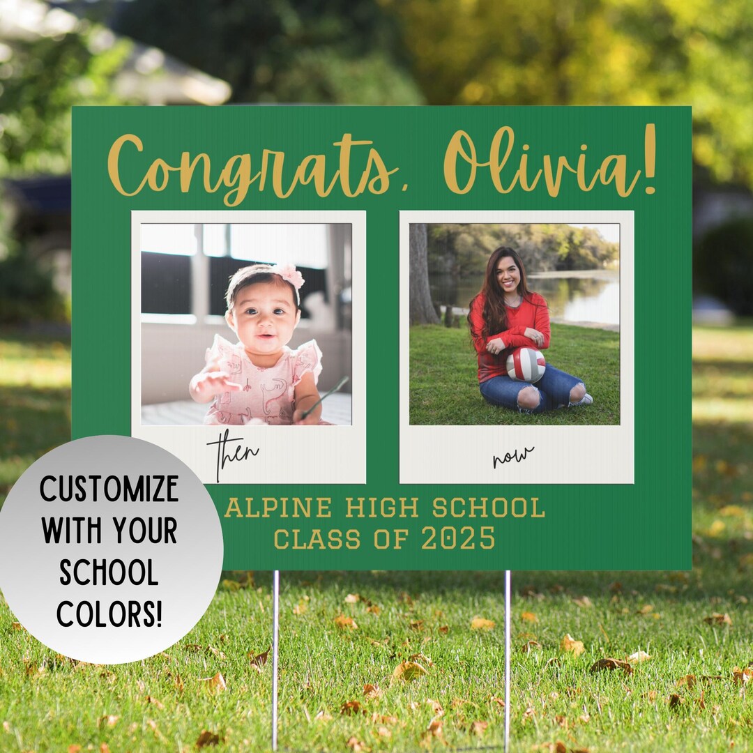 Custom 2025 Grad Sign, Graduation Yard Sign 2025, Graduation Yard Sign ...