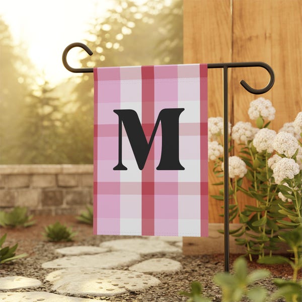 Monogram Garden Flag - Etsy
