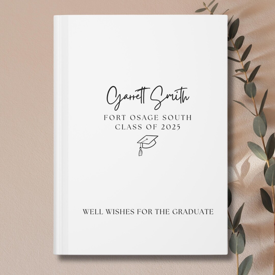 Graduation Well Wishes, Graduation Guest Book, Graduation Sign in Book ...