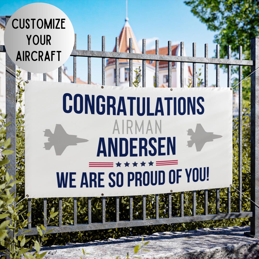 Airman Graduation Banner, BMT Graduation Banner, Airman Banner ...