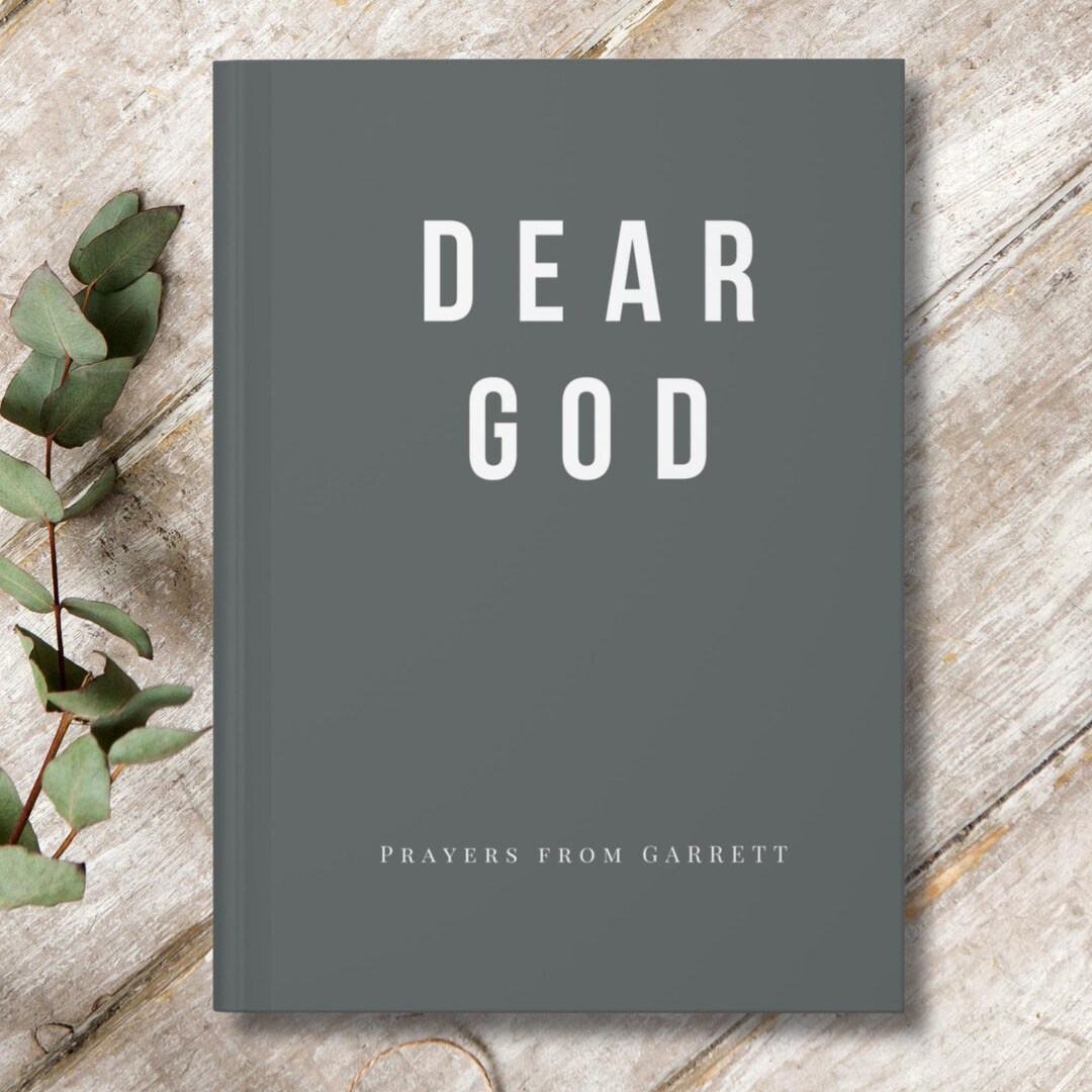Dear God Journal, Prayer Journal for Men Women, Confirmation Gift Boy ...