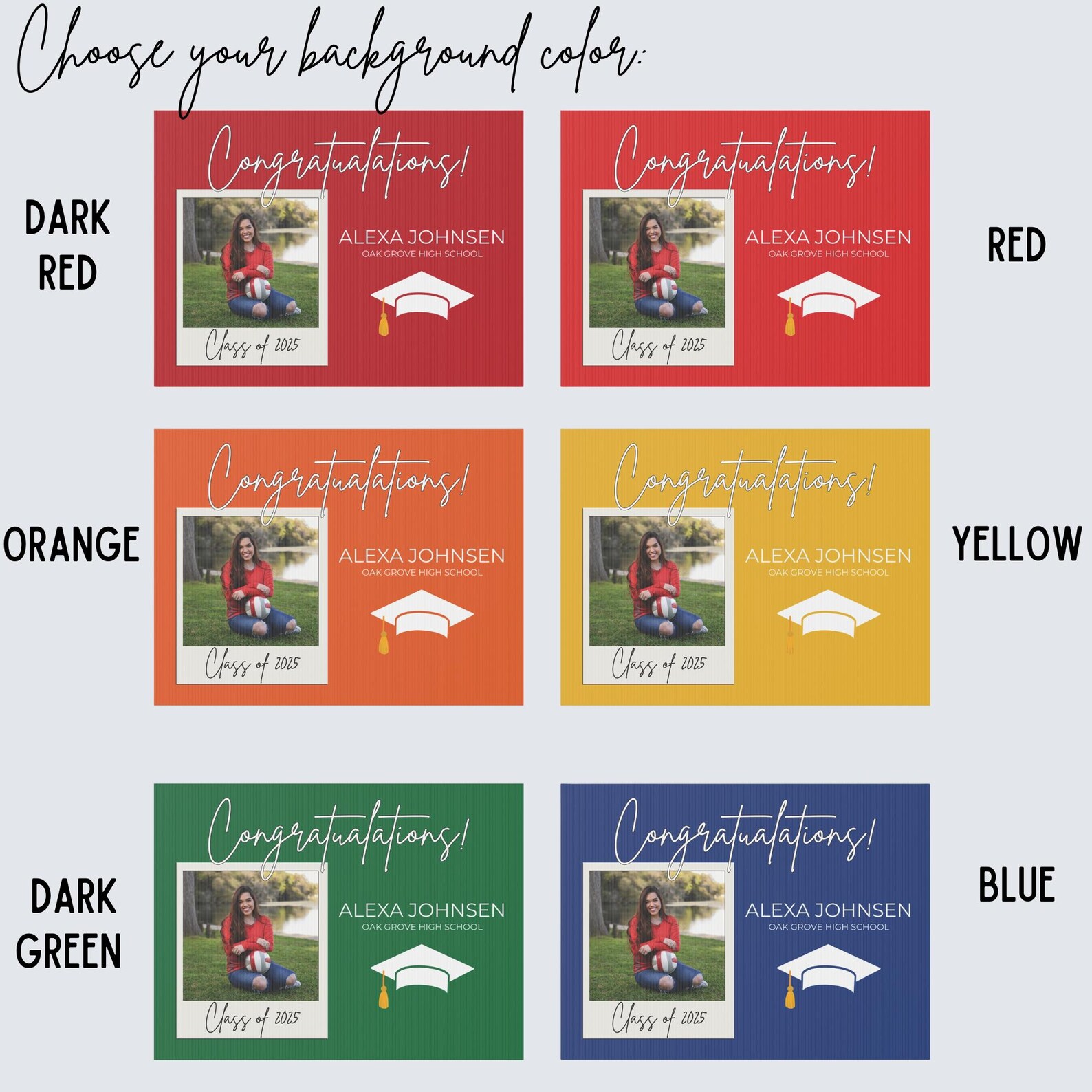Custom 2025 Grad Sign, Graduation Yard Sign 2025, Graduation Yard Sign ...