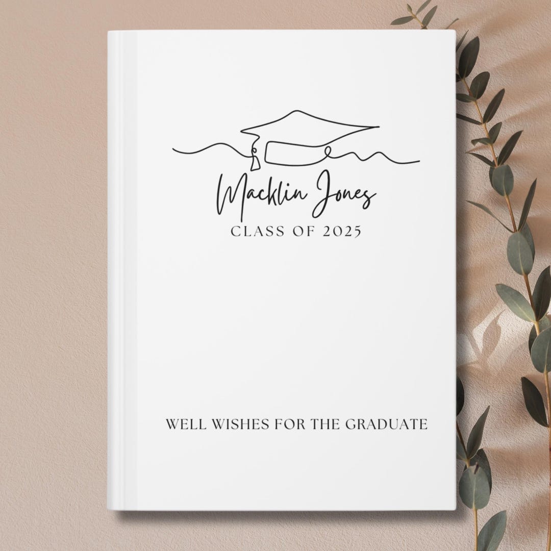 Graduation Well Wishes, Graduation Guest Book, Graduation Sign in Book ...