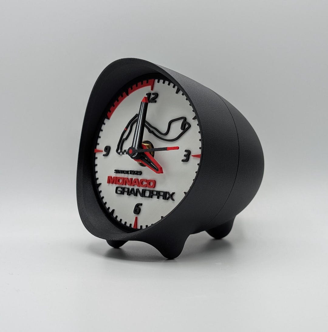 Monaco Desk Clock | F1-themed Circuit Decoration | Silent Monte Carlo ...