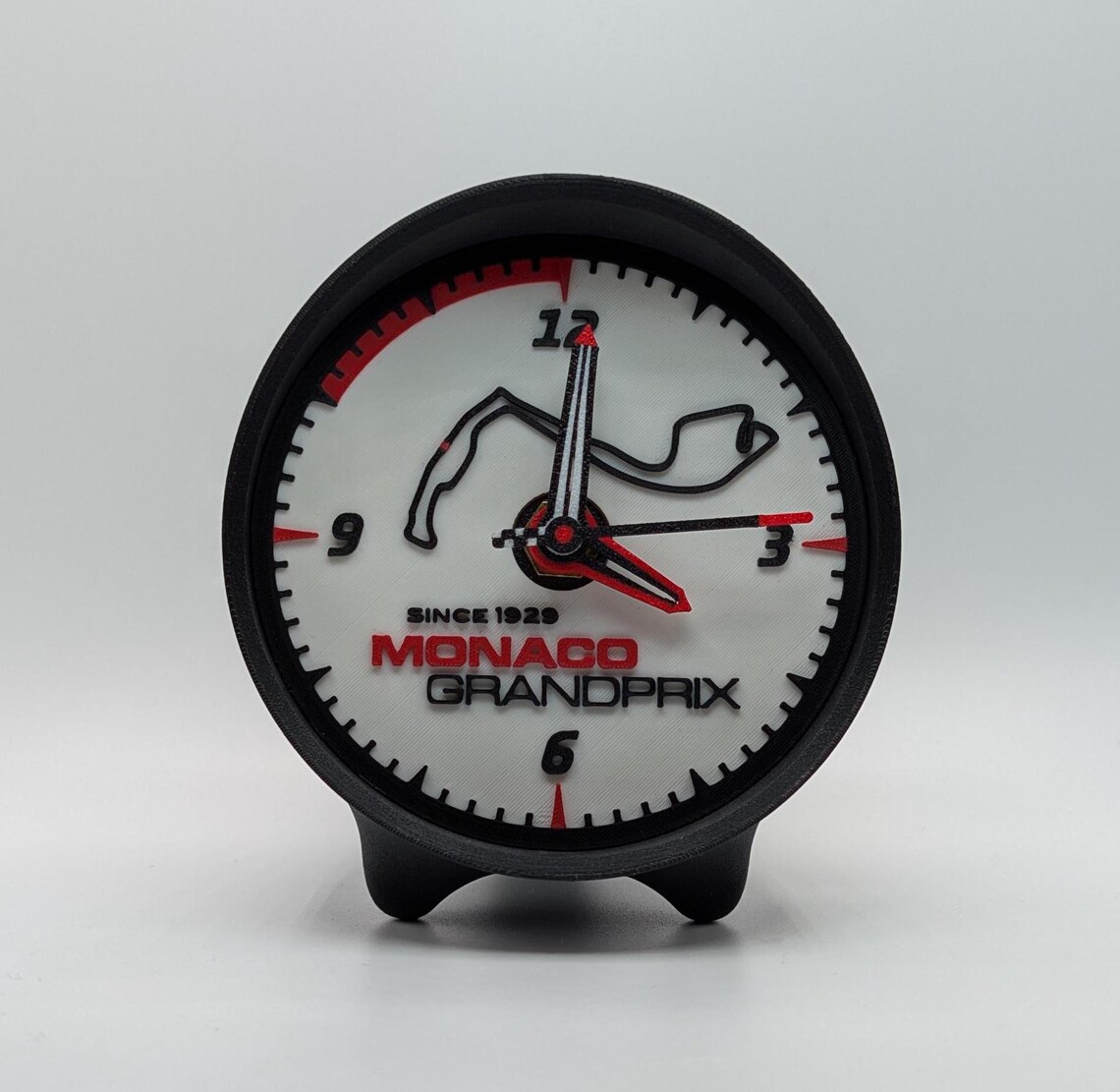 Monaco GP Desk Clock | F1-themed Circuit Decoration | Silent Monte ...