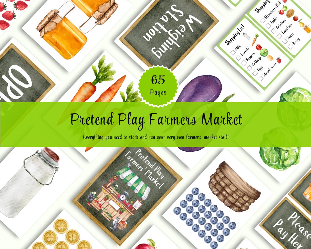 Farmers Market - Printable Pretend Play Set. Discover the Benefits of ...