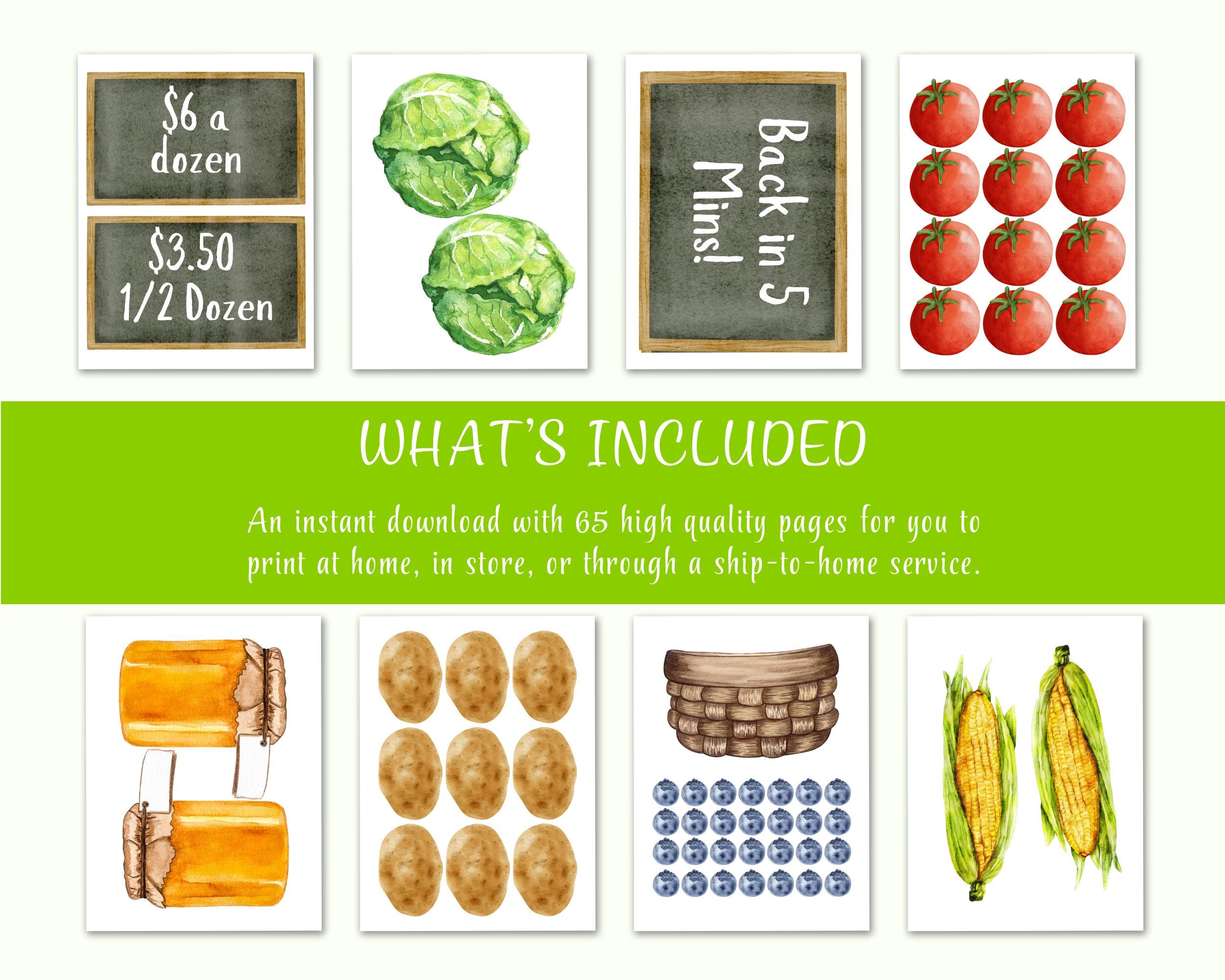 Farmers Market - Printable Pretend Play Set. Discover the Benefits of ...