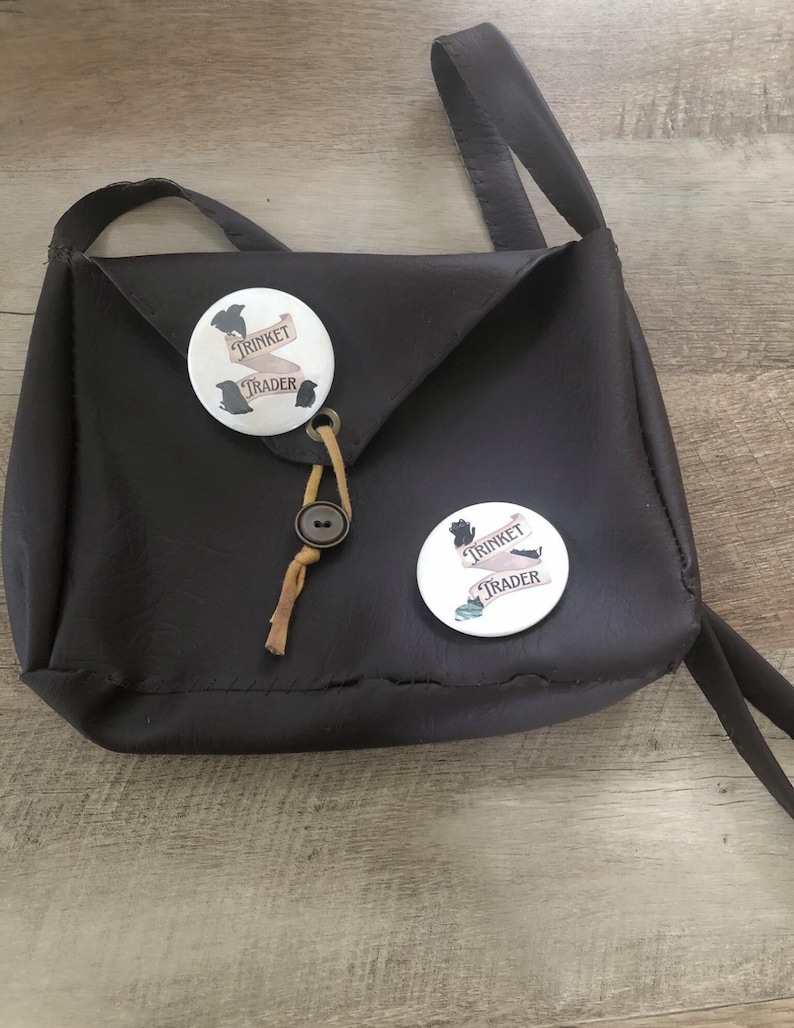 Trinket Trader Button, Crow Button, Renaissance Faire, Fair, Crow ...