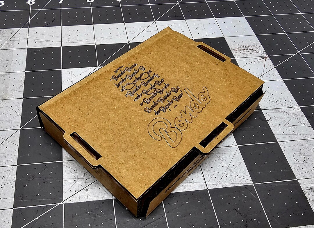 Lasercut Cardboard Gift Box Template Lightburn - Etsy