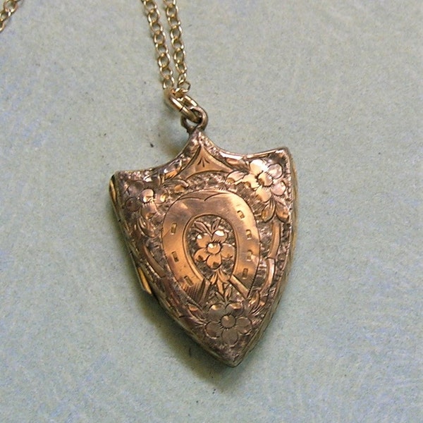 Shield Locket - Etsy