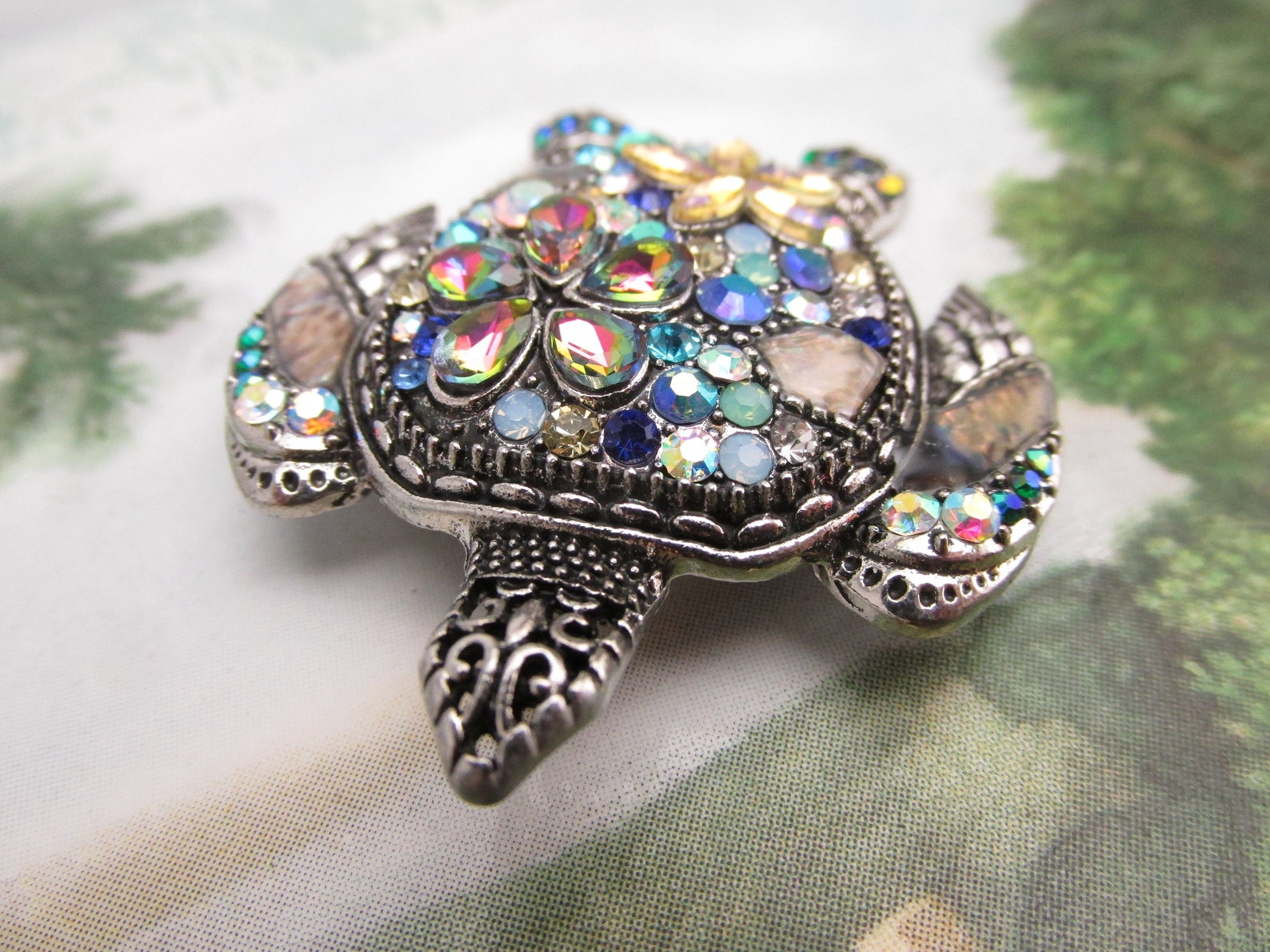 Turtle Pin Sea Turtle Jewelry Brooch Large Statement Piece PIN - Etsy