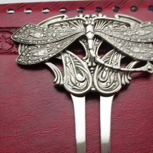 Dragonfly Hair Comb Decorative Hair Combs Large Dragonfly Art Nouveau ...