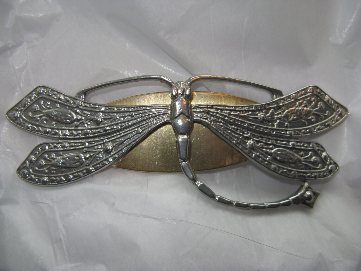 Dragonfly Barrette Art Nouveau Dragonfly barrette Art Deco | Etsy