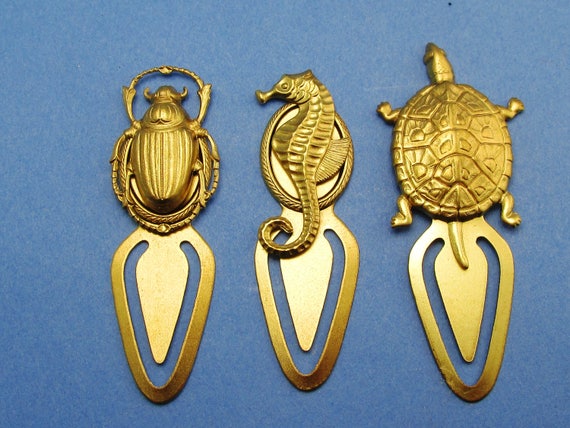 Book Mark Unique Book Markers Metal Book Marker Choose From - Etsy