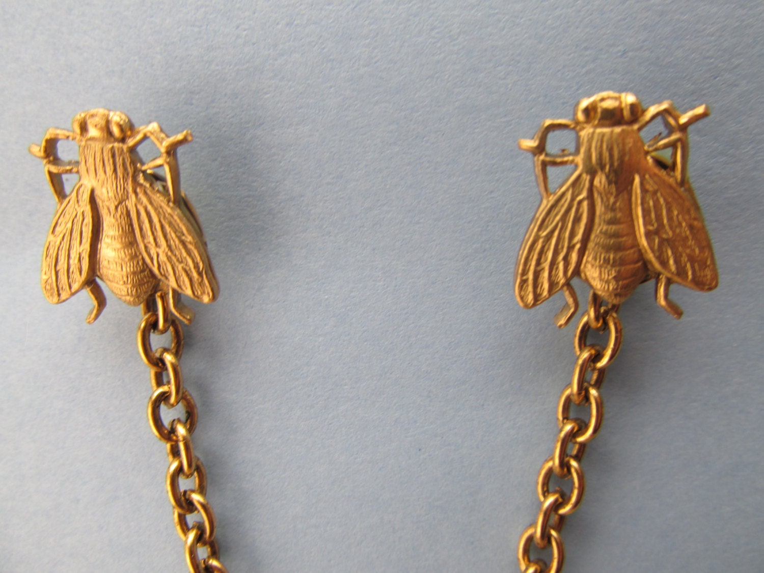 Bee Sweater Guards Bee Collar Pins Gold Sweater Guards Honey - Etsy
