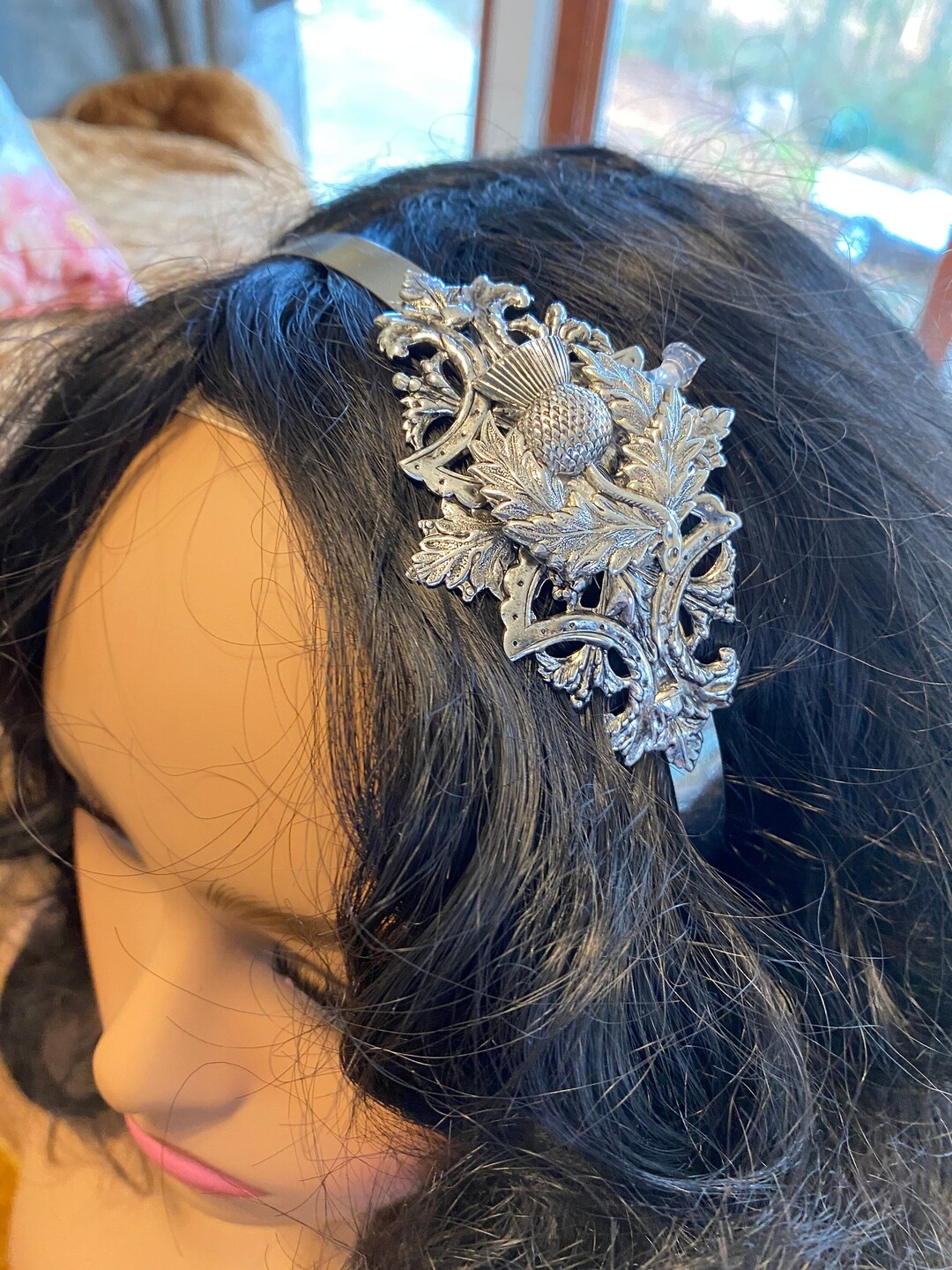 Scottish Thistle Head Band Wedding Hair Band Head Band Stainless Steel ...