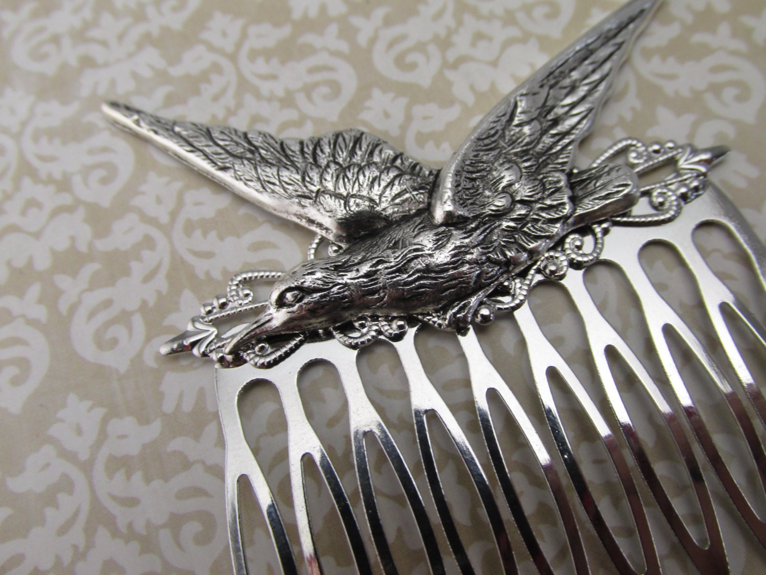 Bird Hair Comb Woodland Wedding Vintage Hair combs Bridal Hair | Etsy