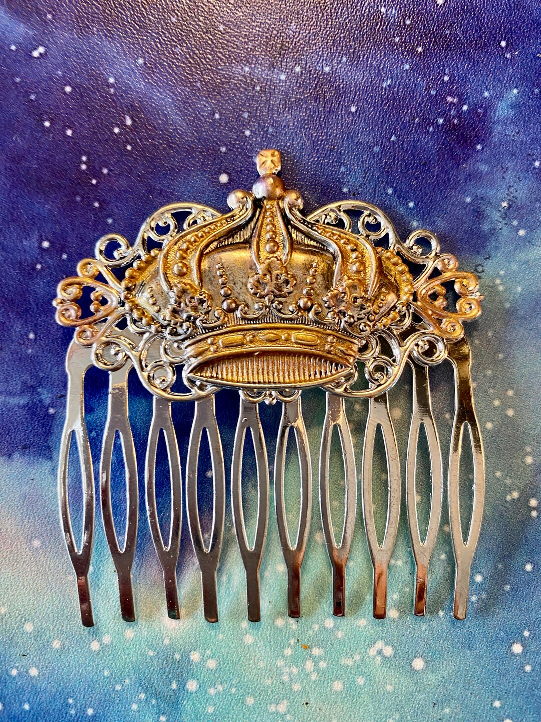 Crown Hair Comb Vintage Bridal Hair Accessories Decorative Combs Gold ...