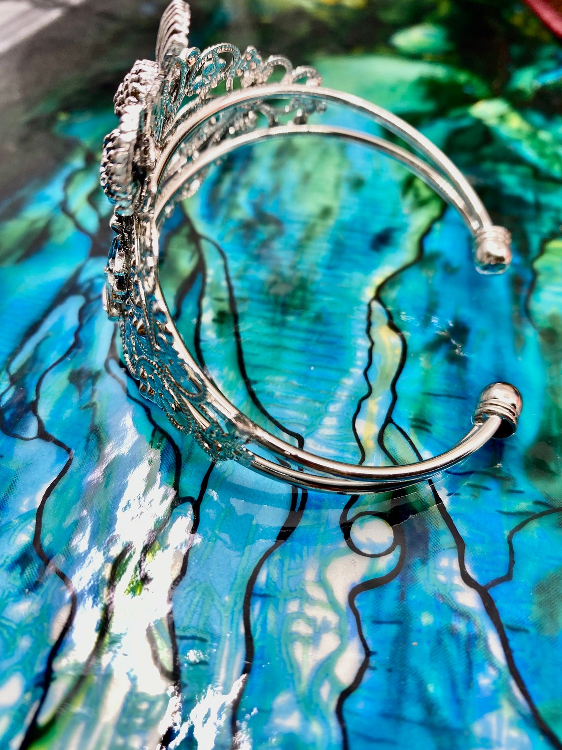 Scottish Thistle Cuff Outlander Jewelry Silver Cuff Bracelet - Etsy