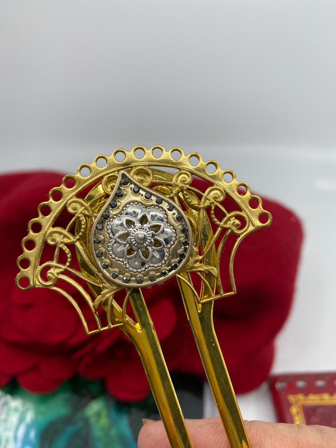 Hair Comb Exotic Scroll Baroque Hair Accessories Bridal Hair Ornaments ...