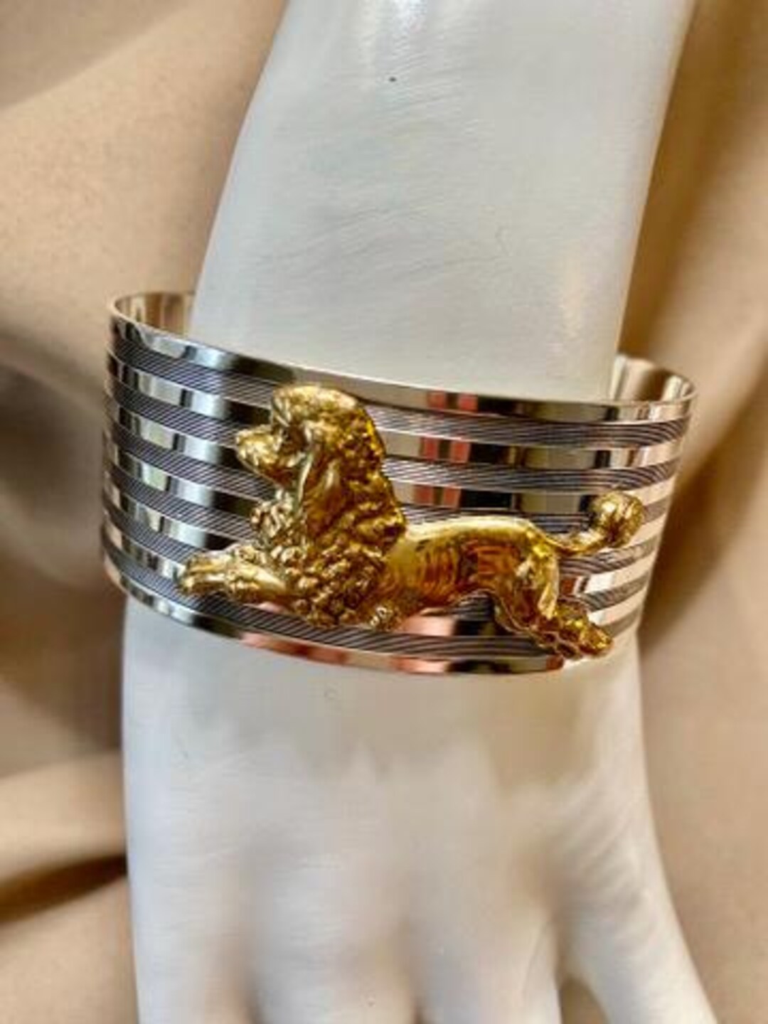 Vintage Poodle Cuff Bracelet – Silver Plated Dog Jewelry - Etsy