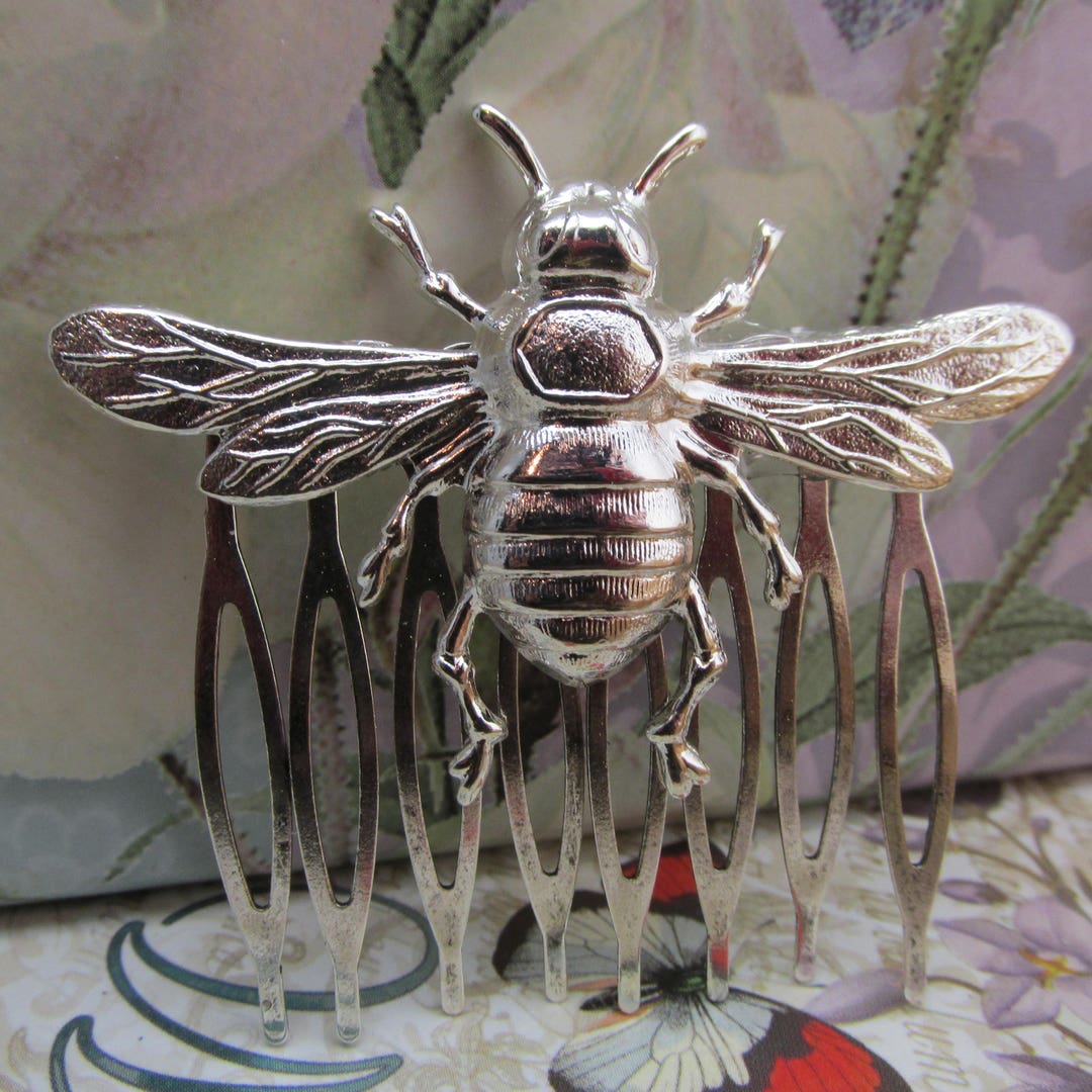 Honey Bee Hair Comb Misty Morning Woodland Wedding Bee Hair Combs ...