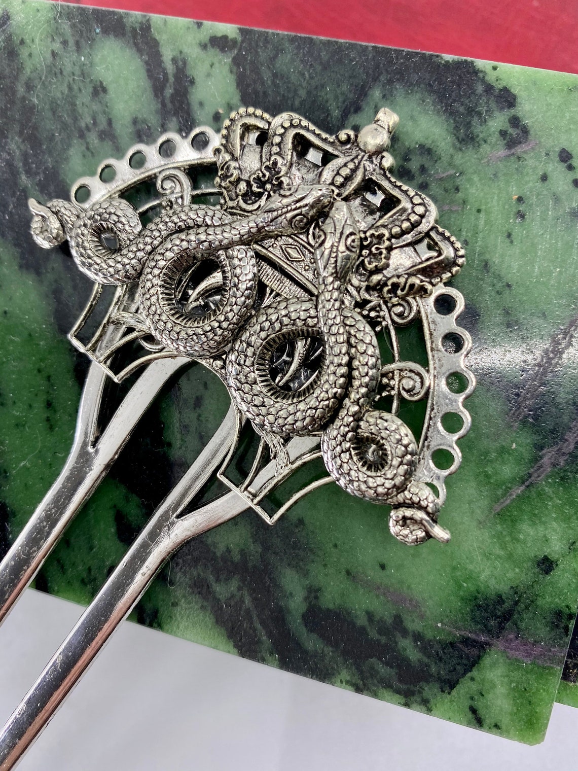 Double Snakes Hair Comb Decorative Hair Combs Crown Hair Fork - Etsy