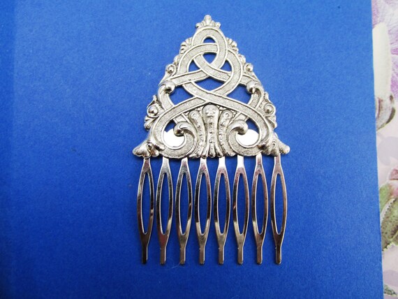 Celtic knot style Hair Comb Bridal Hair Accessories D… - Gem