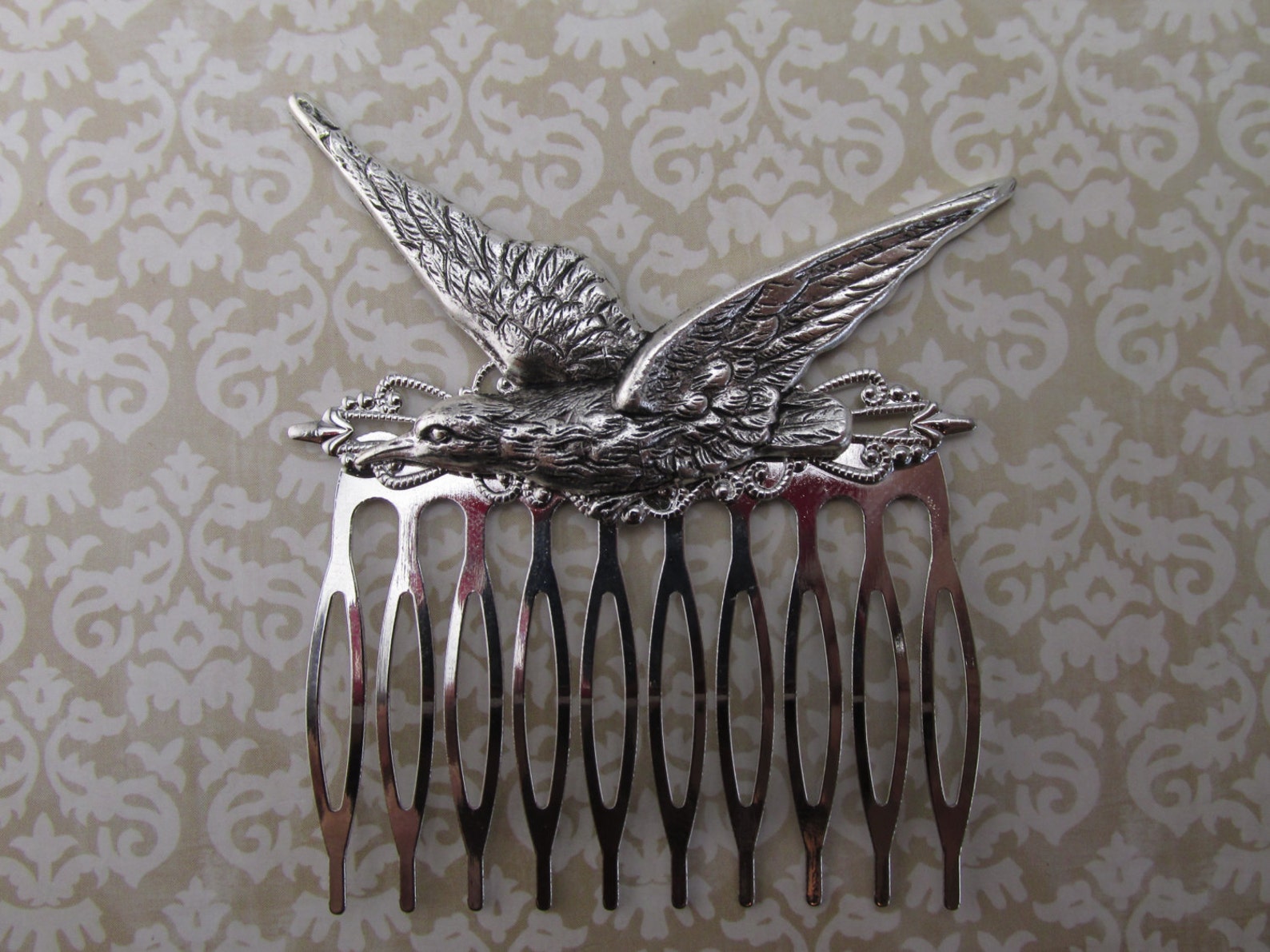 Raven Bird Hair Comb Woodland Wedding Vintage Hair Combs - Etsy