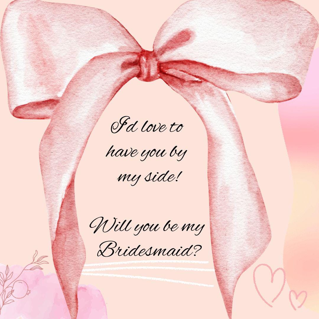 Animated Bridal Proposal Card for Bridesmaids - Etsy