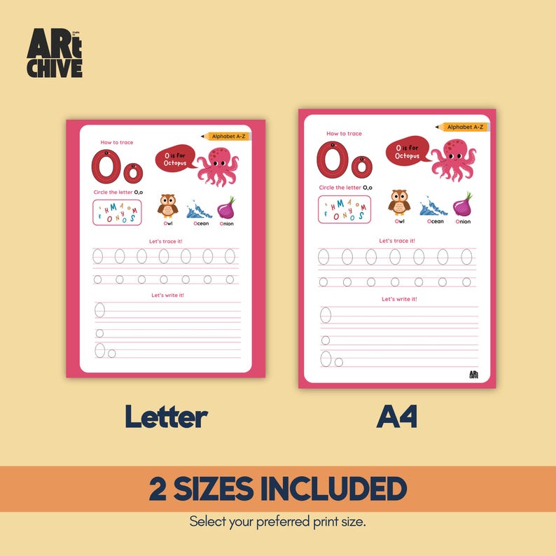 Alphabet Tracing Worksheet for Toddlers Printable Preschool Learning ...