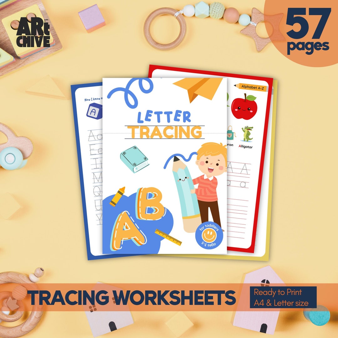 Alphabet Tracing Worksheet for Toddlers Printable Preschool Learning ...