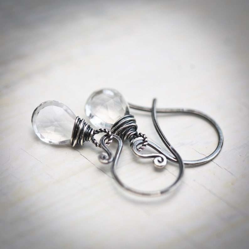 Sio2 Clear Rock Crystal Wire Wrapped Sterling Silver | Etsy