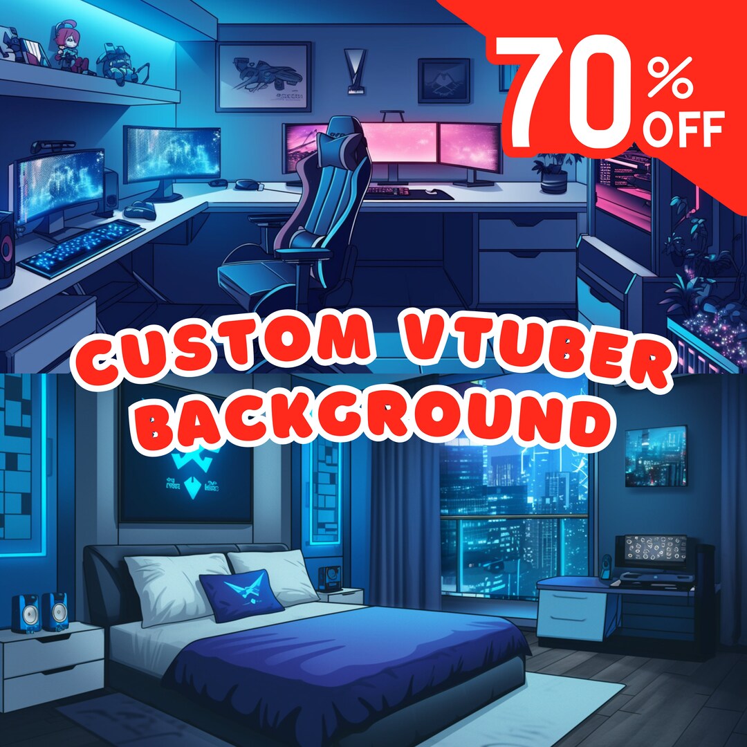 Custom Vtuber Background, Twitch Background, Aesthetic Room Background ...