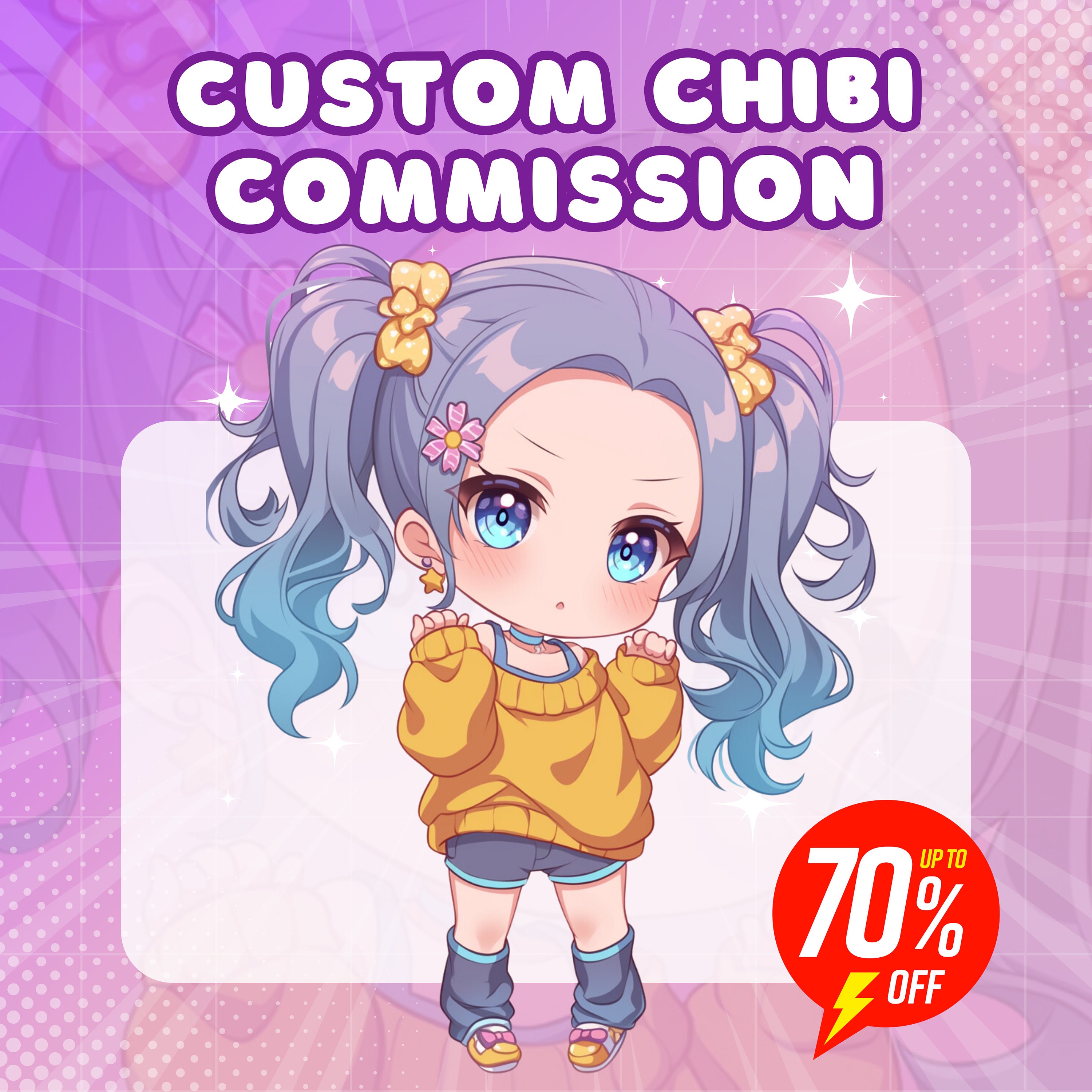 Custom Chibi Anime Chibi Anime Style Chibi Character Custom Chibi ...