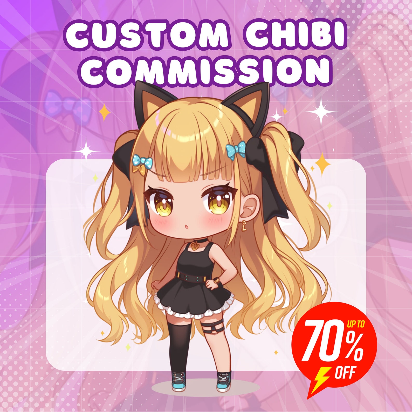 Custom Chibi Anime Chibi Anime Style Chibi Character Custom Chibi ...