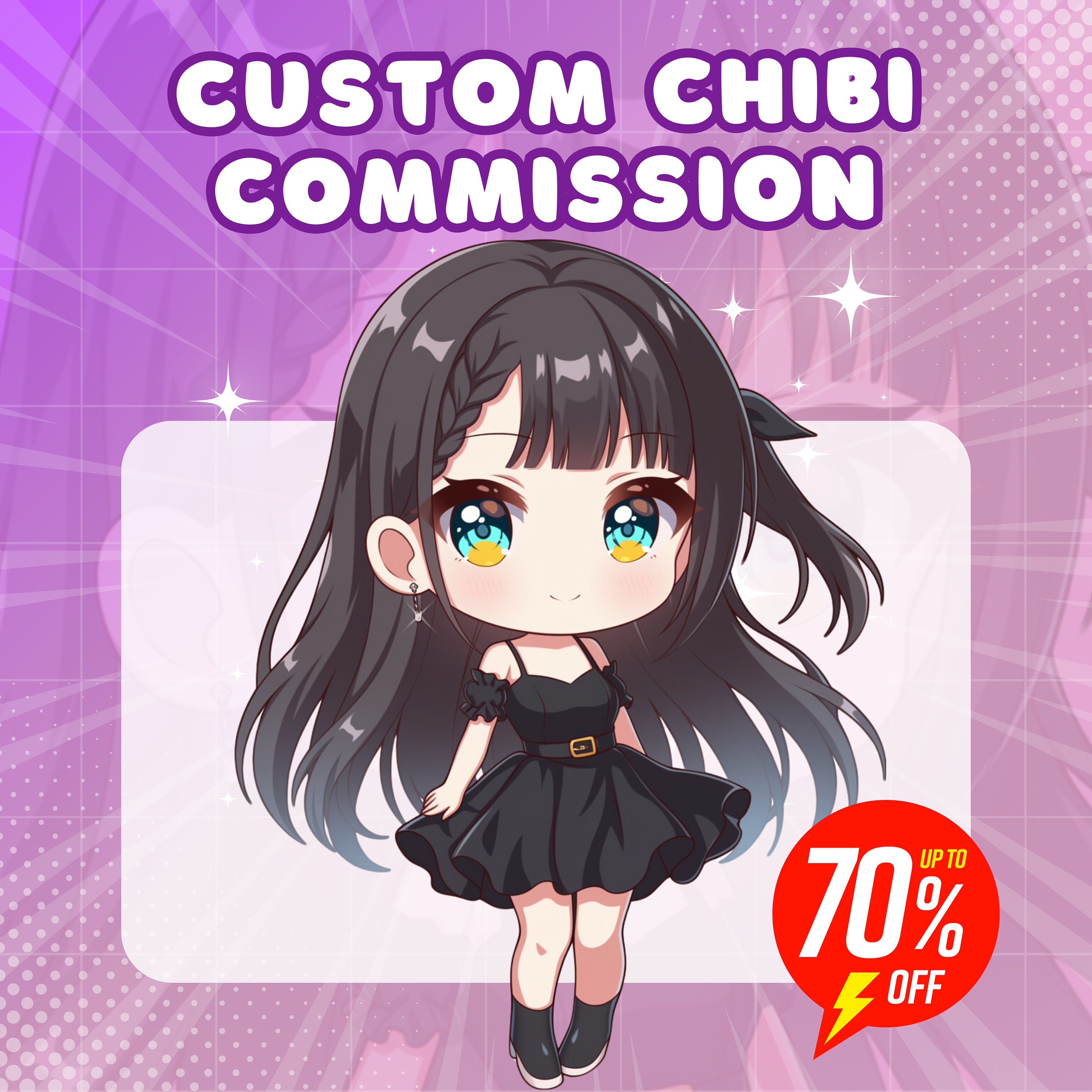 Custom Chibi Anime Chibi Anime Style Chibi Character Custom Chibi ...