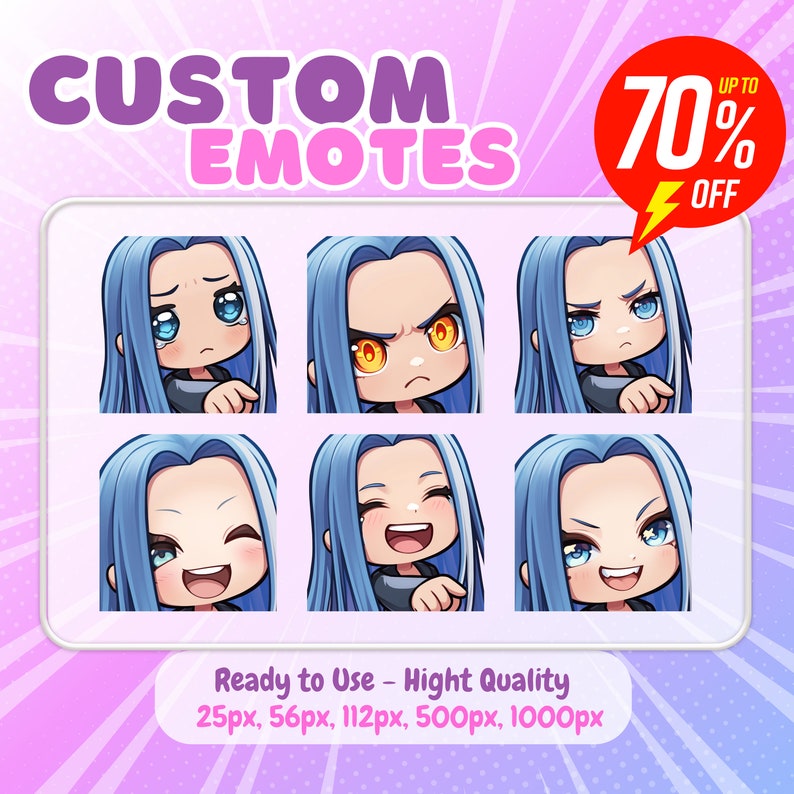 Custom Twitch Emotes, Animated Emotes, Vtuber Emotes, Pet Animal Emote ...