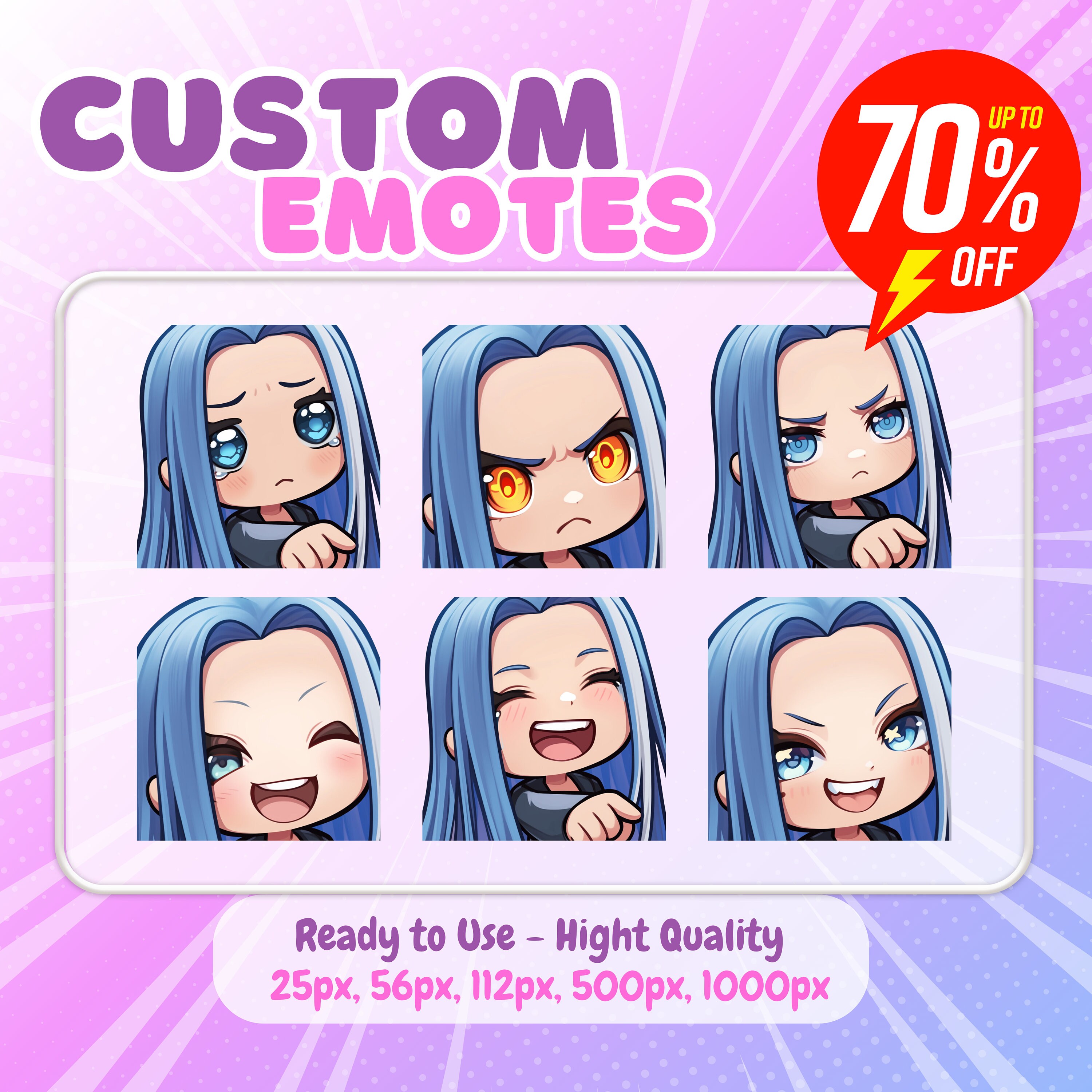Custom Twitch Emotes, Animated Emotes, Vtuber Emotes, Pet Animal Emote ...