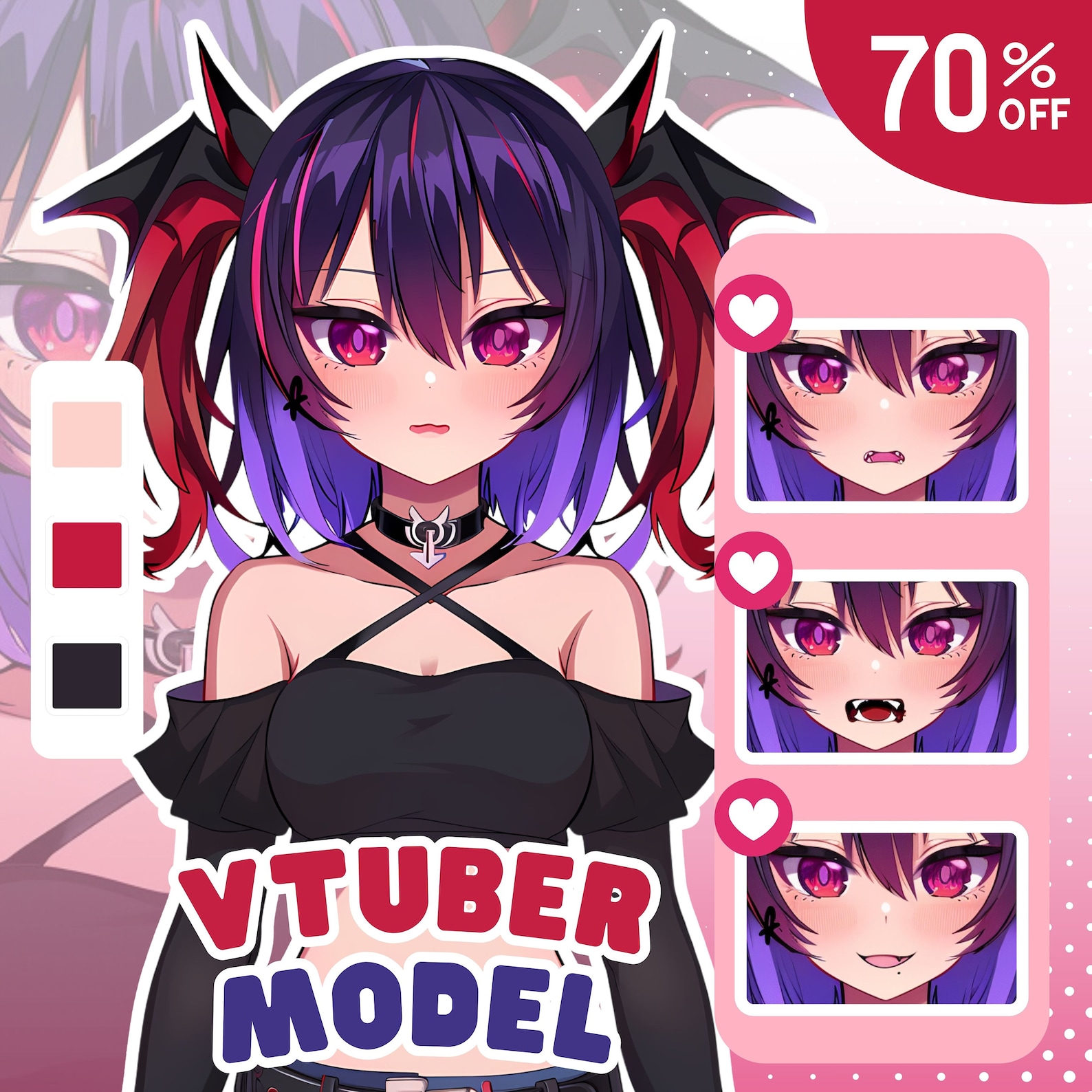 Custom Vtuber, Custom Live2d Vtuber Commission, Vtuber Assets, Anime ...