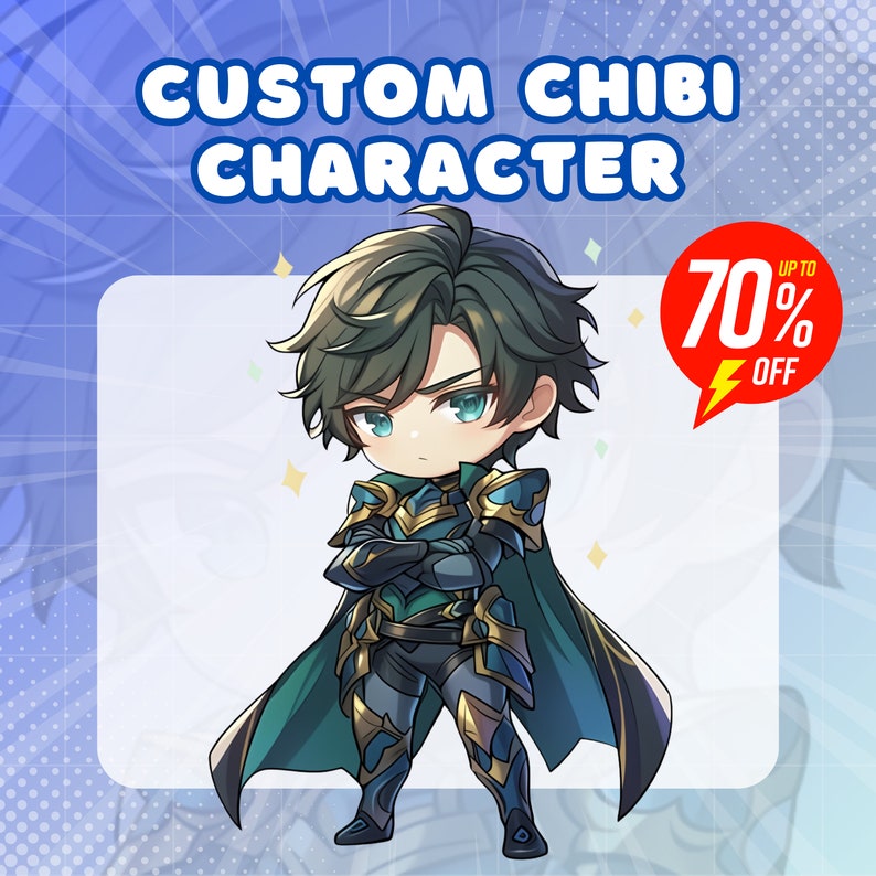 Custom Chibi Anime, Chibi Character, Custom Chibi Icon, Chibi Vtuber ...