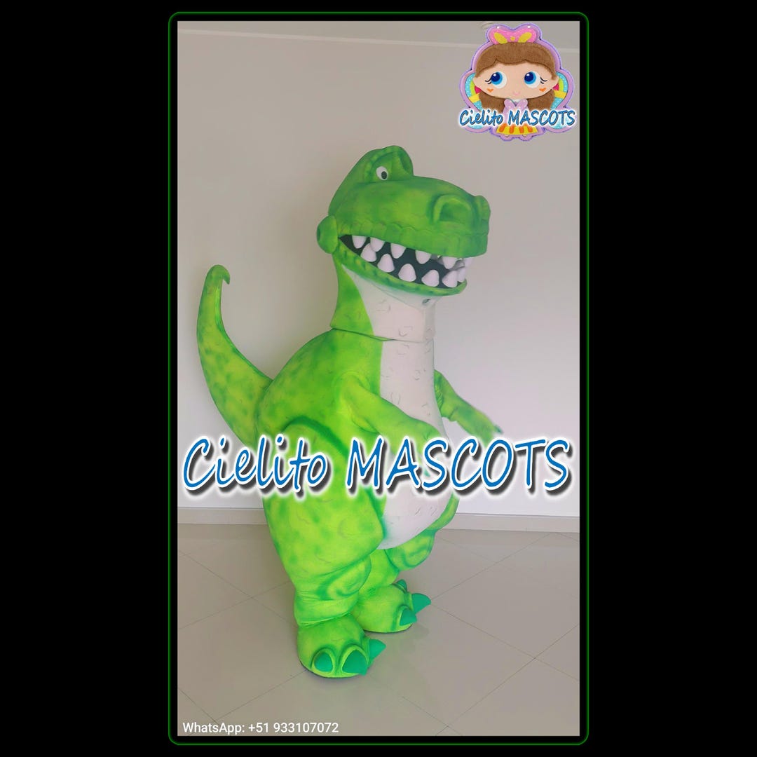 REX of Toy Story Mascot Costume Mascotte Cosplay Botarga Halloween ...