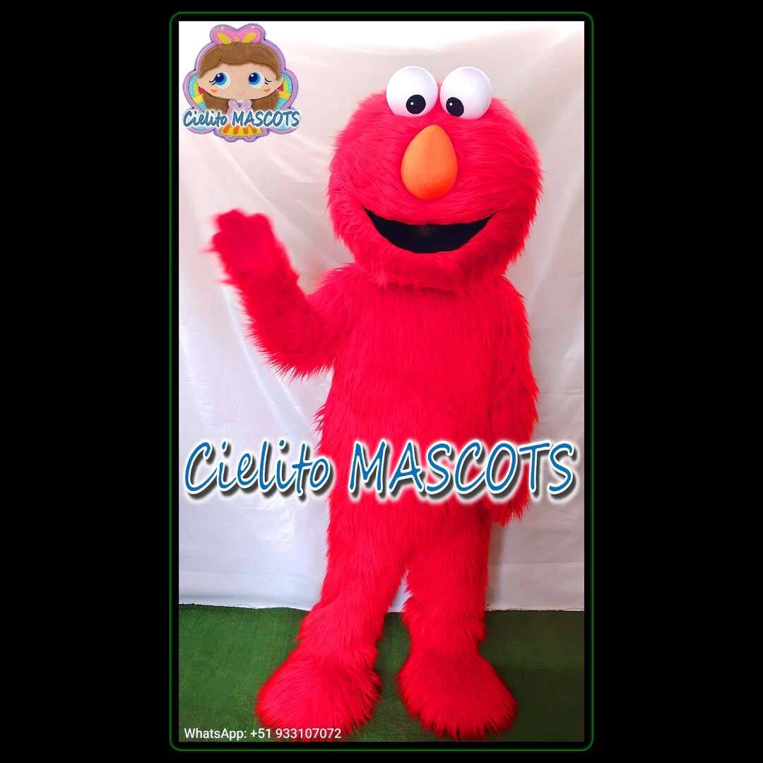 ELMO Mascot Costume Mascotte Cosplay Botarga Halloween Cielito MASCOTS ...
