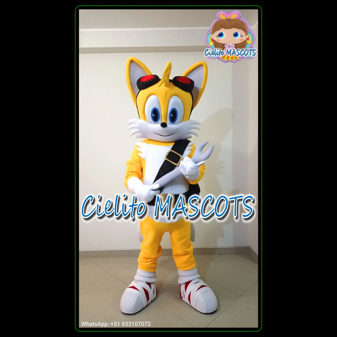 TAILS of Sonic Mascot Costume Mascotte Cosplay Botarga Halloween ...