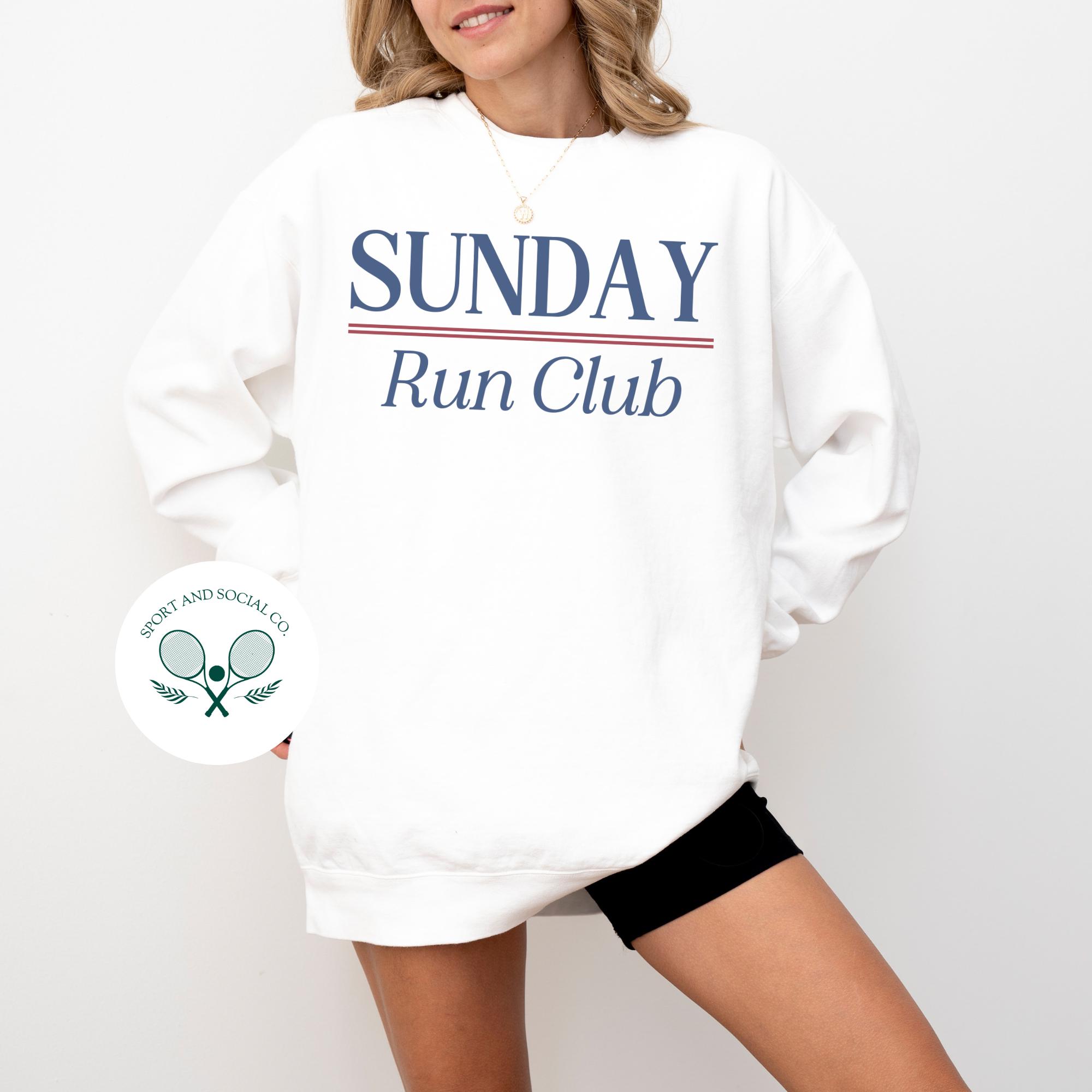 Sunday Run Club Comfort Colors Lightweight Cotton Crewneck Sweatshirt ...