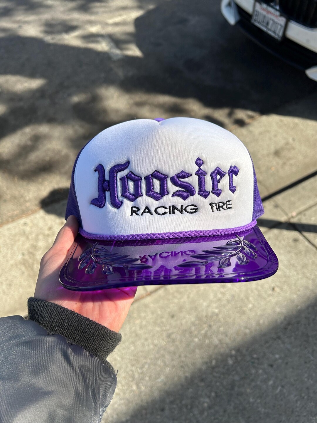 Hoosier Racing Tire Trucker Hat Purple Transparent Oak Leaf Visor - Etsy